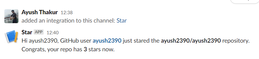 GitHub Star event triggers a Slack message | An open-source, cloud-native, Serverless message ...